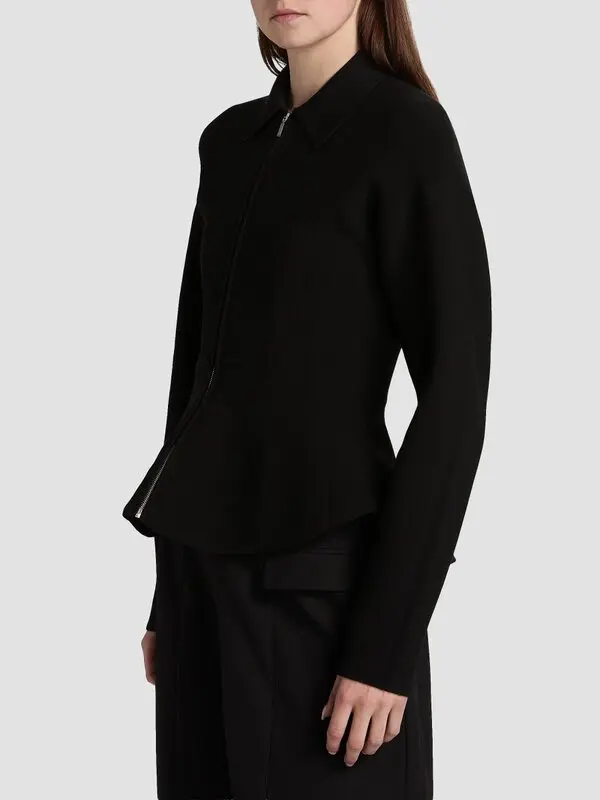 ET OCHS Daphne Knit Zip-front Jacket
