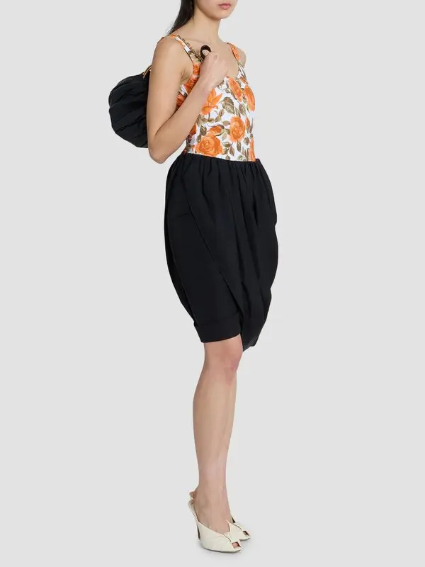 Chloé Gathered Plissé Leather Shoulder Bag - Black