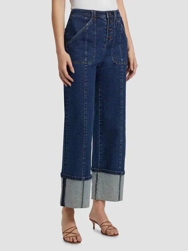 Cinq À Sept Benji Cuffed Flare Jeans