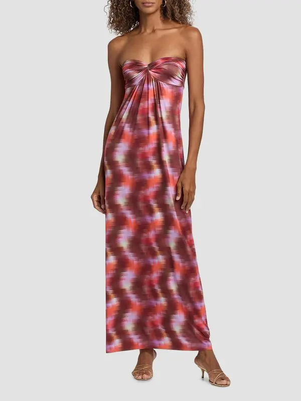Misa Katrine Strapless Maxi Dress