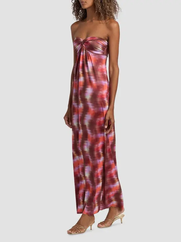 Misa Katrine Strapless Maxi Dress
