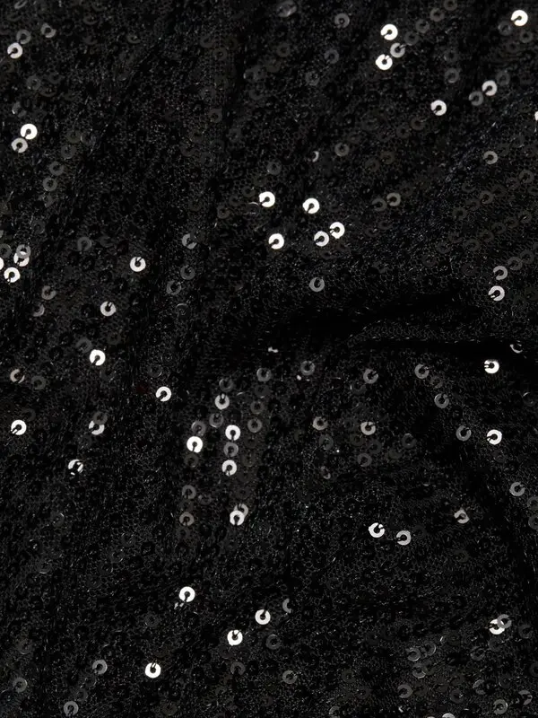 Theia Violette Tieneck Sequined Gown
