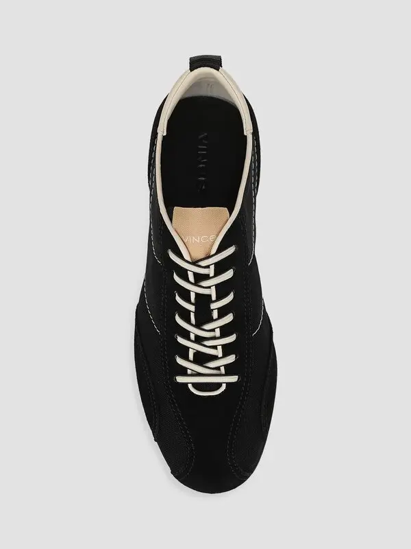 Vince Catalina Suede & Mesh Sneakers - Black