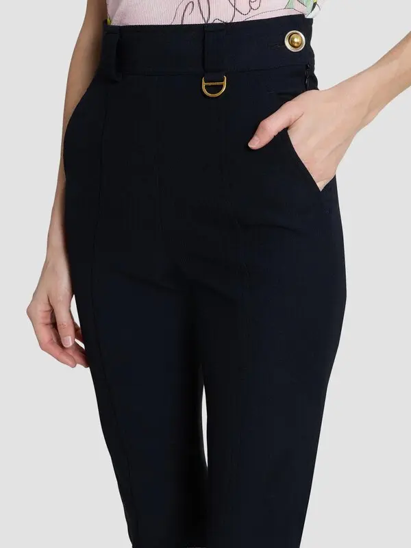 Chloé Woven Straight-leg Trousers