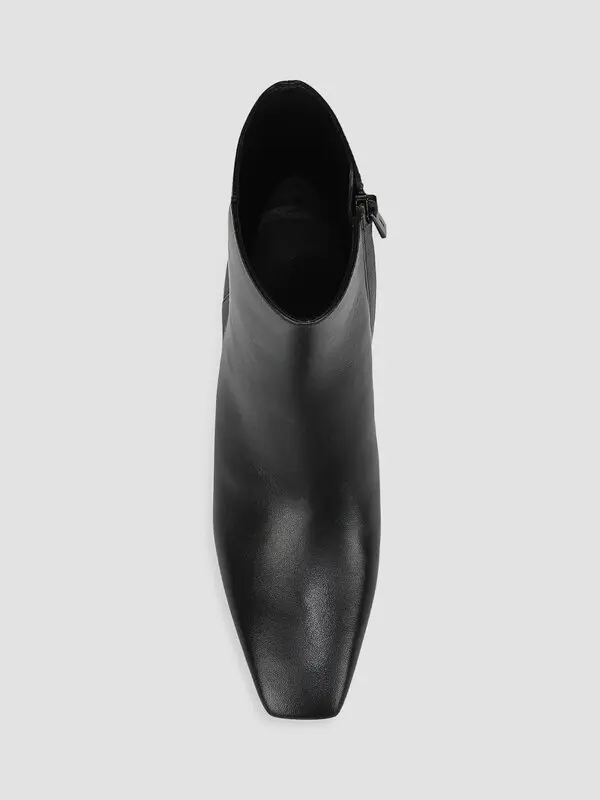 Vince Lilith Leather Kitten-heel Booties