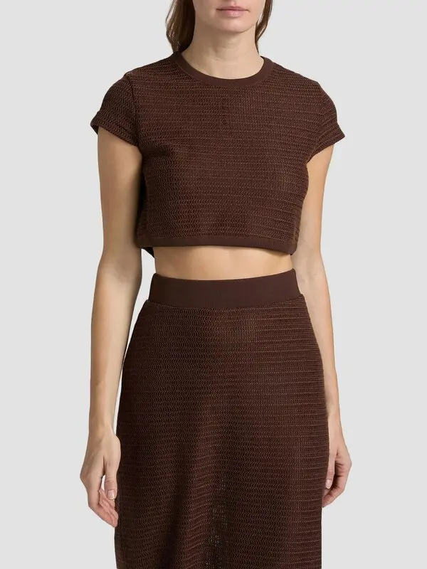 Simkhai Lidie Knit Cover-up Top