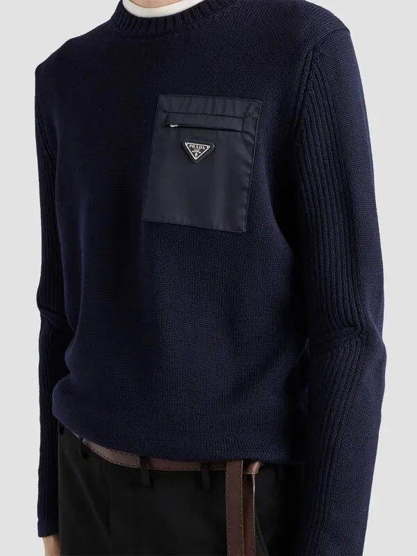 Prada Wool Sweater - Blue