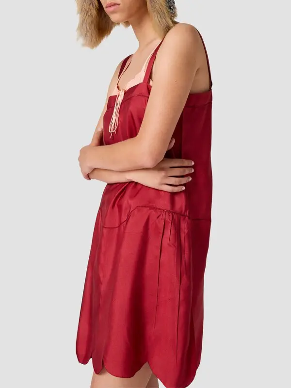 Miu Miu Silk Dress - Red