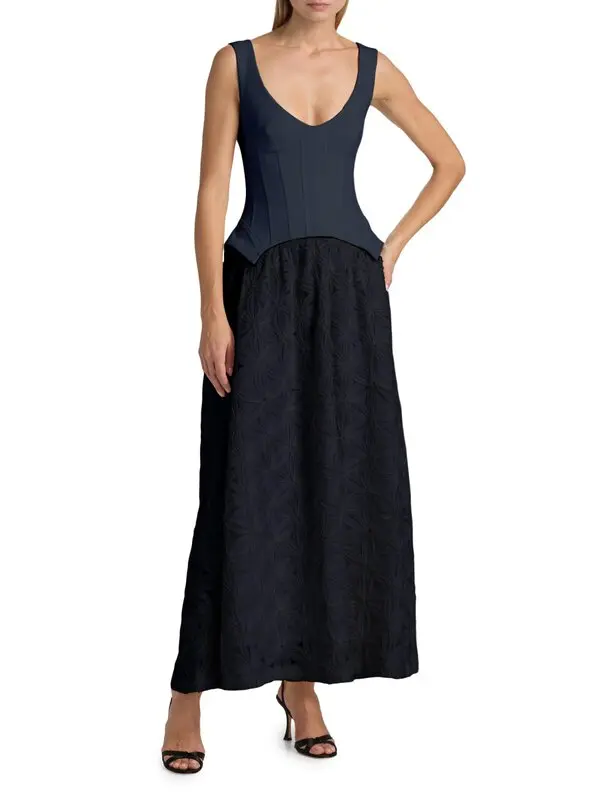 Simkhai Bryony Corseted Maxi Dress