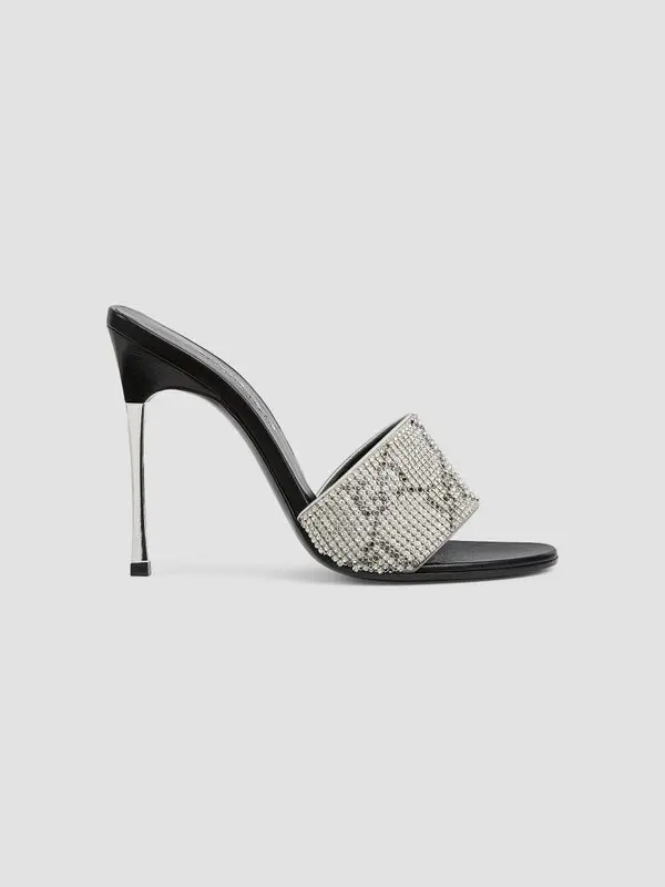 Gucci Trinity 110mm Crystal Mesh Sandals