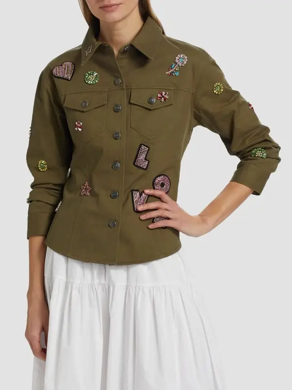 Cinq À Sept Ditsy Love Scrunched-sleeve Canyon Jacket