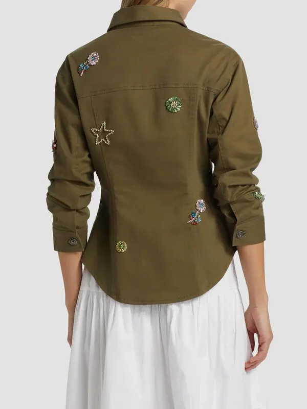 Cinq À Sept Ditsy Love Scrunched-sleeve Canyon Jacket