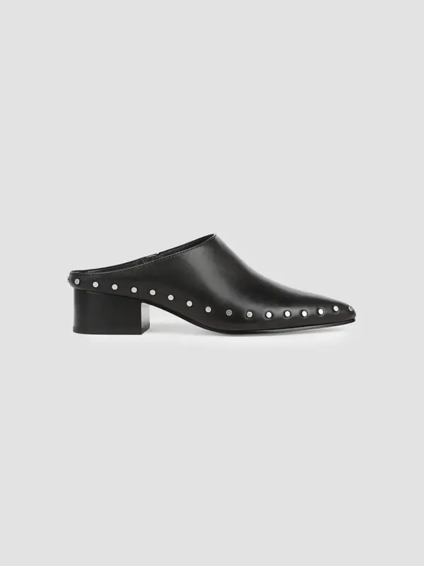 Vince August 40mm Leather Clog Mules