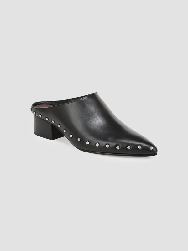Vince August 40mm Leather Clog Mules