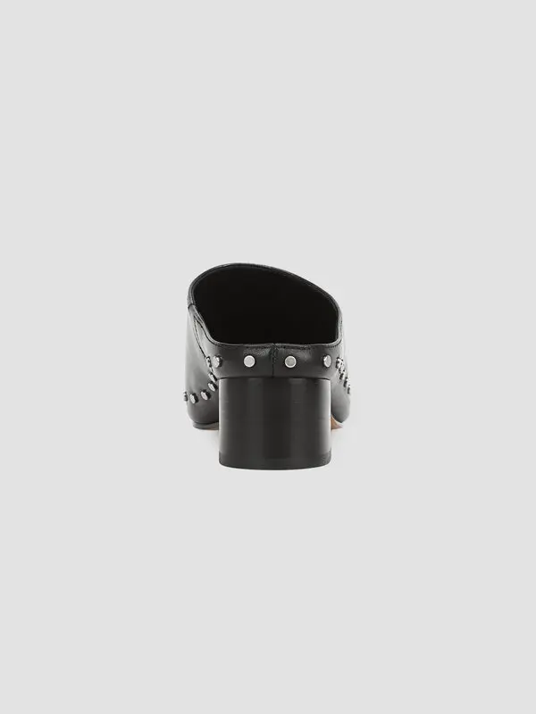 Vince August 40mm Leather Clog Mules