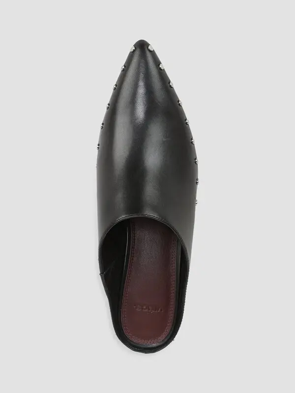 Vince August 40mm Leather Clog Mules