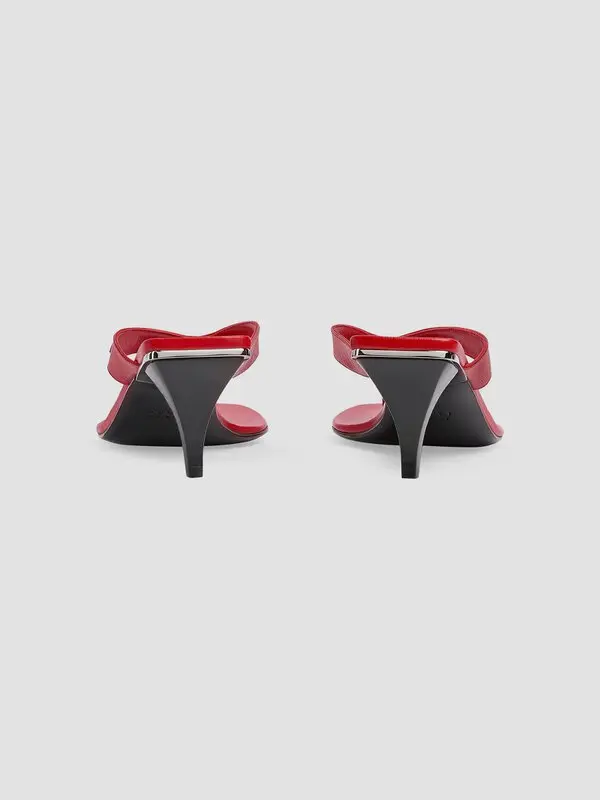 Gucci Vittoria 55mm Leather Thong Sandals - Red