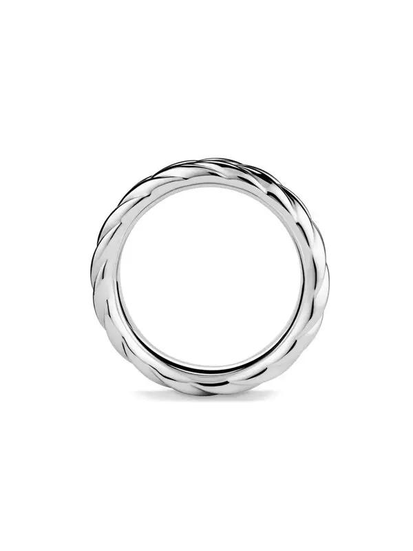 David Yurman Chevron Band Ring - Silver