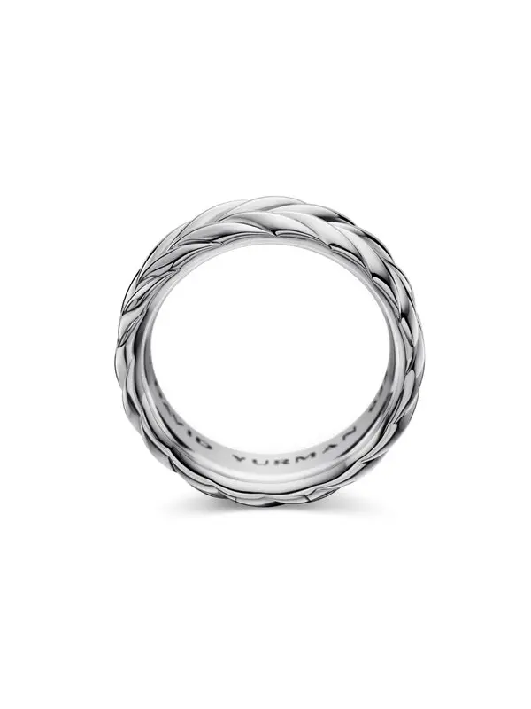 David Yurman Chevron Band Ring - Silver