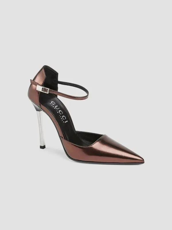 Gucci Trinity 110mm Leather Pumps