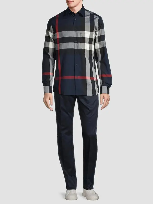 Burberry Summerton Check Button-front Shirt