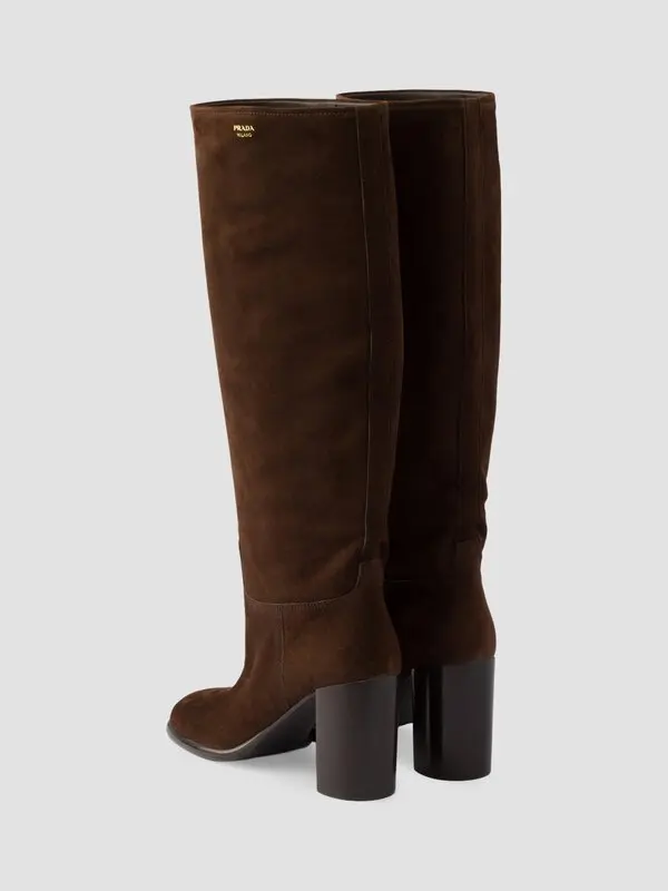 Prada Suede Boots - Brown