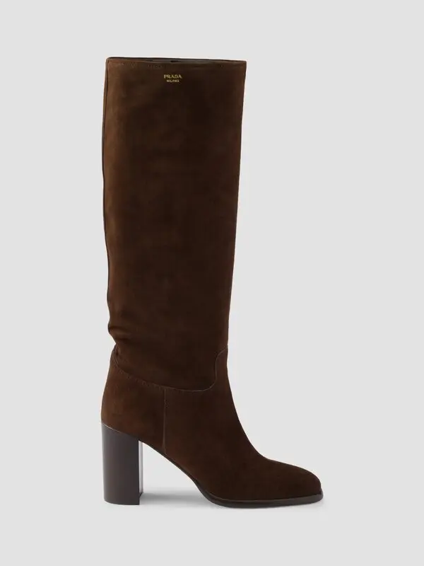 Prada Suede Boots - Brown