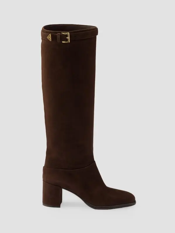 Prada Suede Boots - Brown