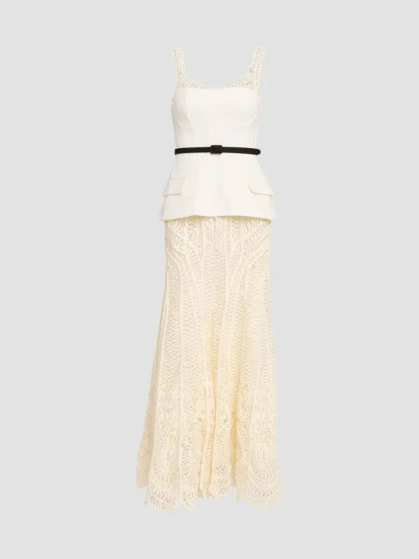 Simkhai Mckinnon Layered Maxi Dress - Ivory