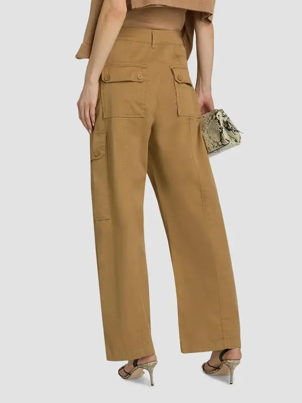 A.L.C. Carter Wide-leg Cargo Pants - Bark