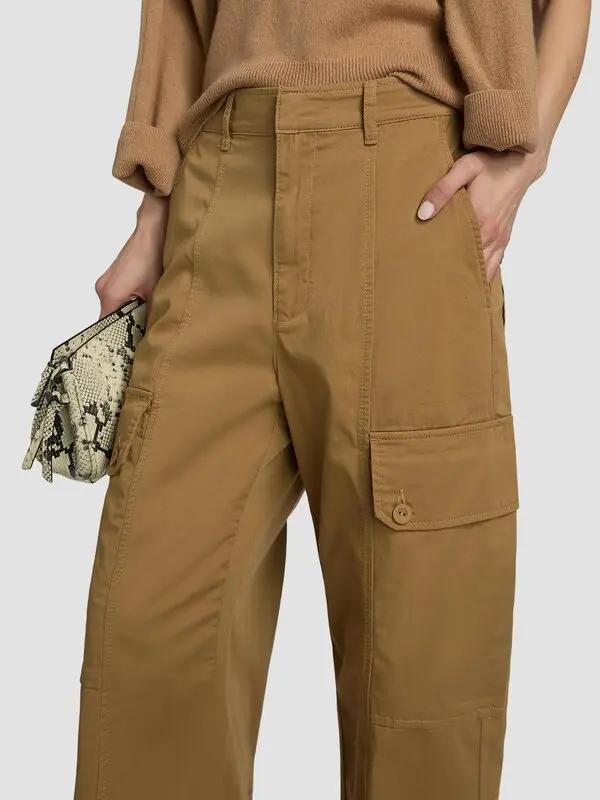 A.L.C. Carter Wide-leg Cargo Pants - Bark