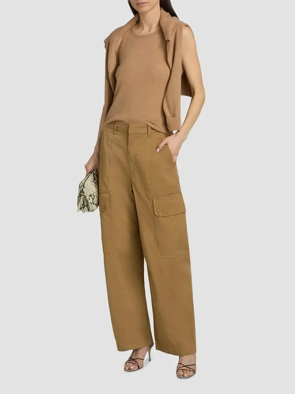 A.L.C. Carter Wide-leg Cargo Pants - Bark