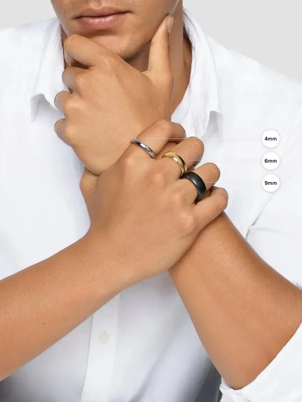 David Yurman Streamline Band Ring With Titanium