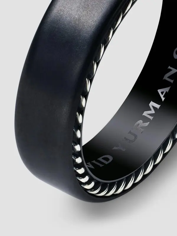 David Yurman Streamline Band Ring With Titanium