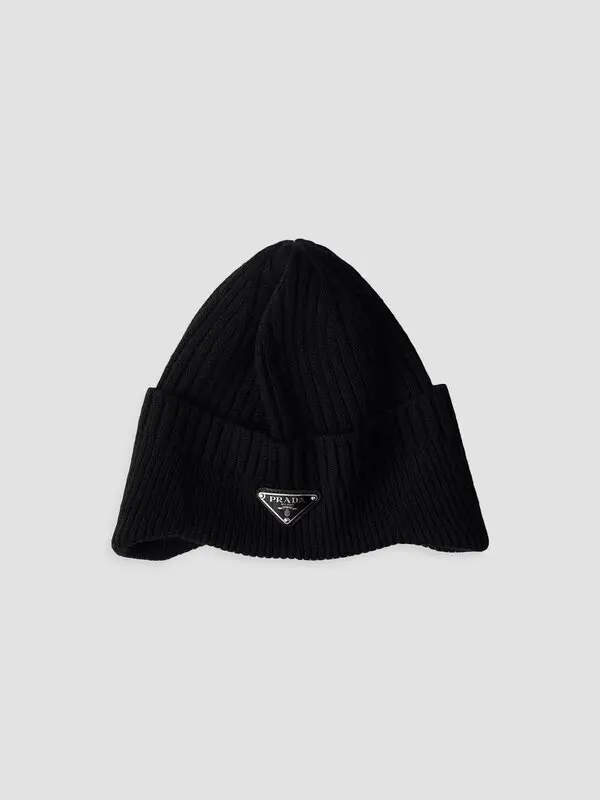 Prada Wool Beanie - Black