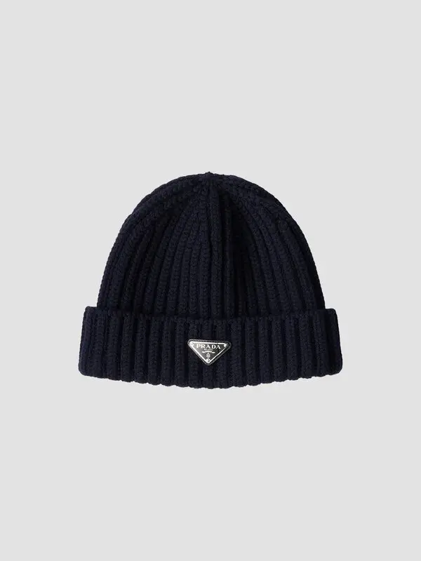 Prada Wool Beanie - Blue
