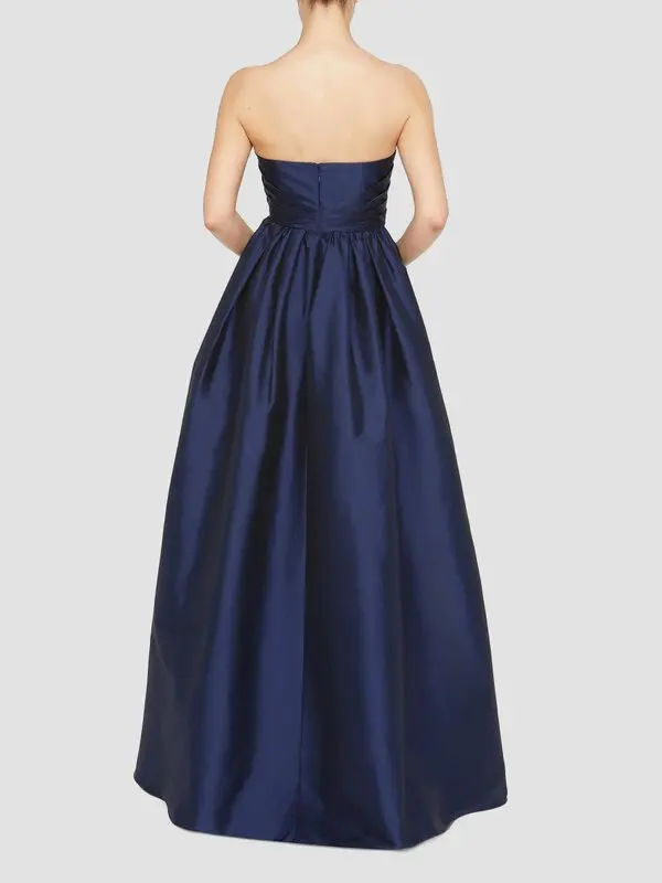 Theia Esmerina Taffeta Strapless Gown