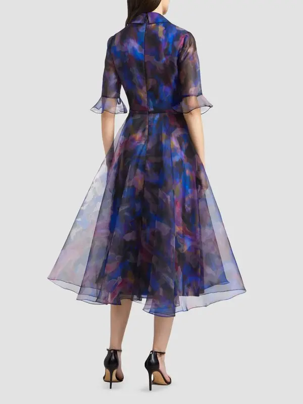 Theia Colette Midi-shirtdress