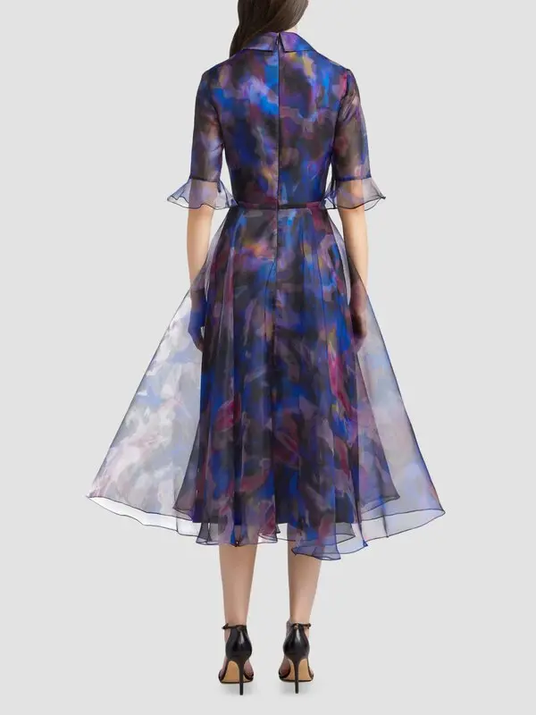 Theia Colette Midi-shirtdress