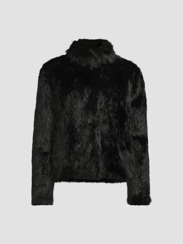 ET OCHS Eugene Faux Fur Jacket - Black