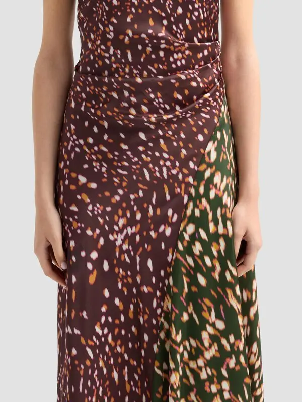 Misa Rohan Printed Midi Dress