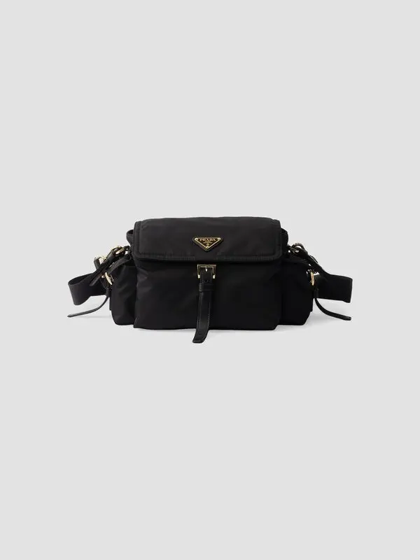 Prada Medium Explore Re-nylon Shoulder Bag - Black
