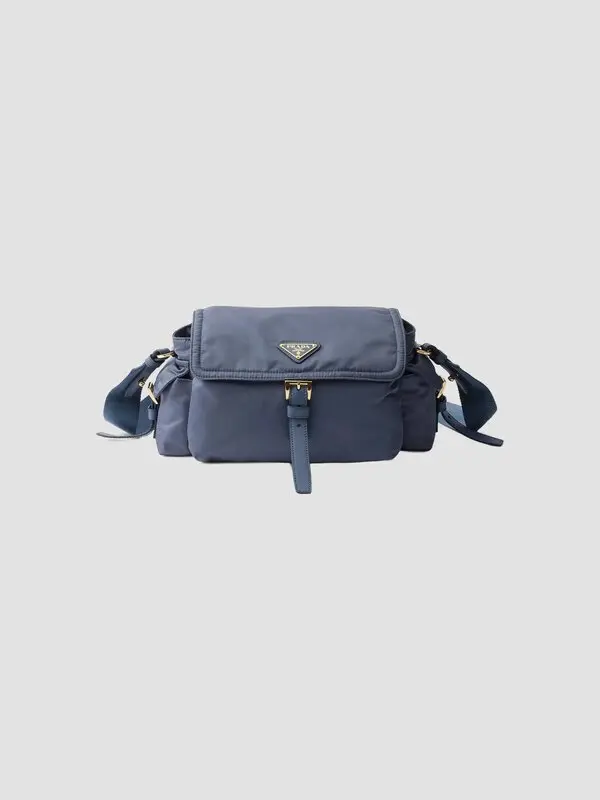 Prada Medium Explore Re-nylon Shoulder Bag - Blue