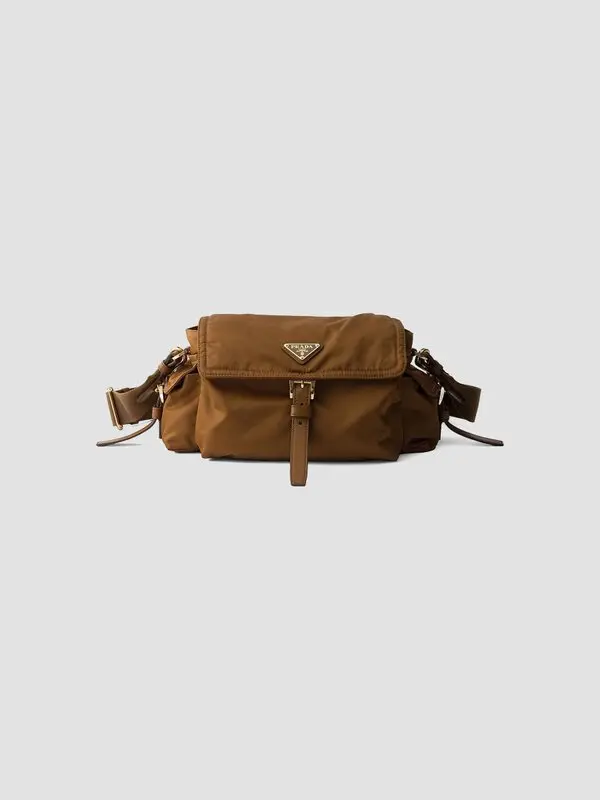 Prada Medium Explore Re-nylon Shoulder Bag - Brown