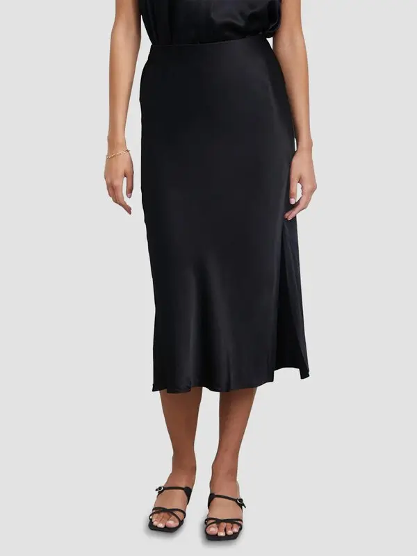 Rails Maya Satin Midi-skirt