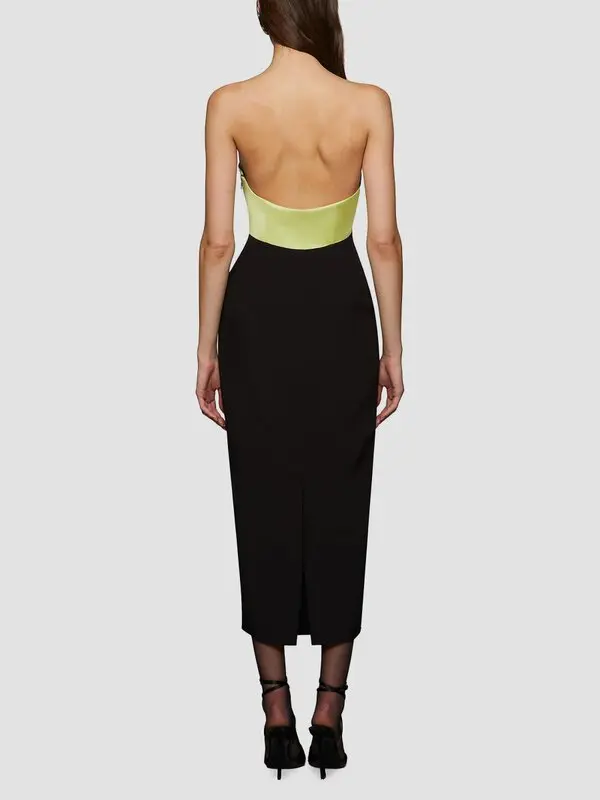 ET OCHS Bridgette Curved Strapless Midi-dress