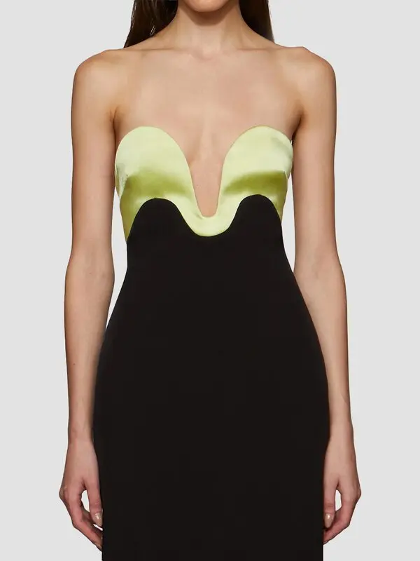 ET OCHS Bridgette Curved Strapless Midi-dress