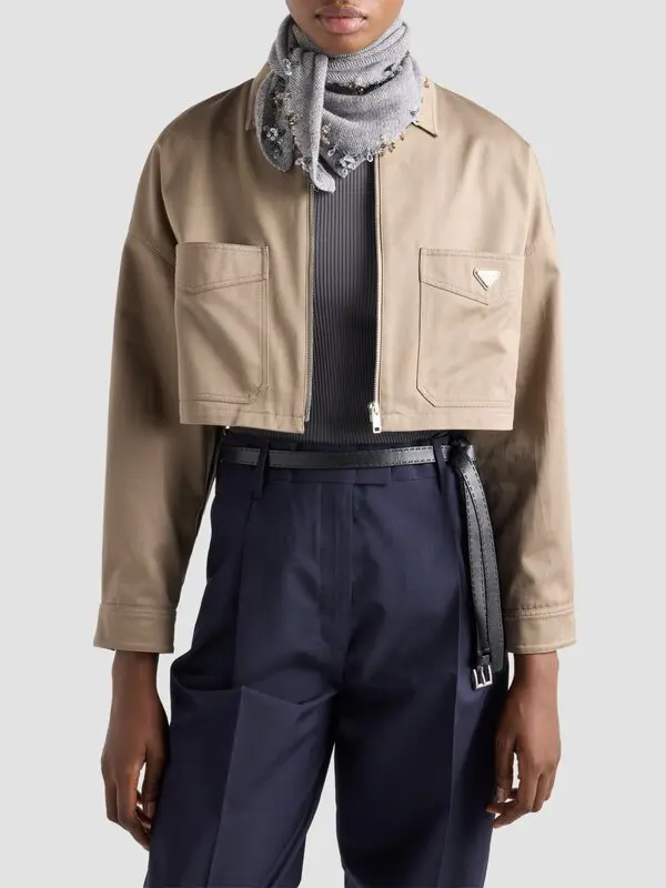 Prada Ribbed Knit Top - Grey