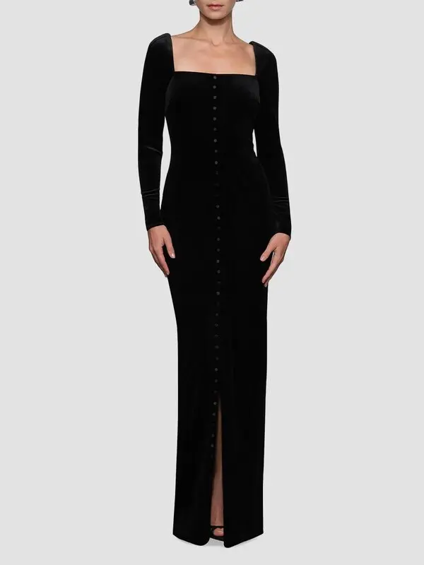 ET OCHS Bexley Stretch Velvet Gown