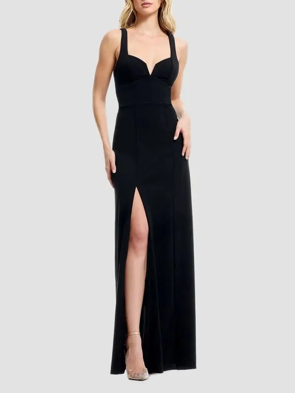 Dress The Population Nettie Crepe A-line Gown